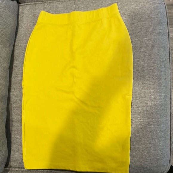 Skirts | Iris Mustard Yellow Pencil Skirt | Poshmark
